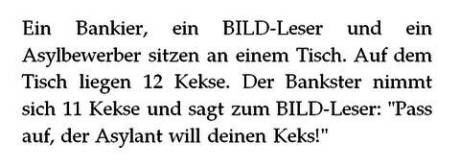 Der Bankier, der BILD-Leser, der Asylant und die Kekse – Über das ...